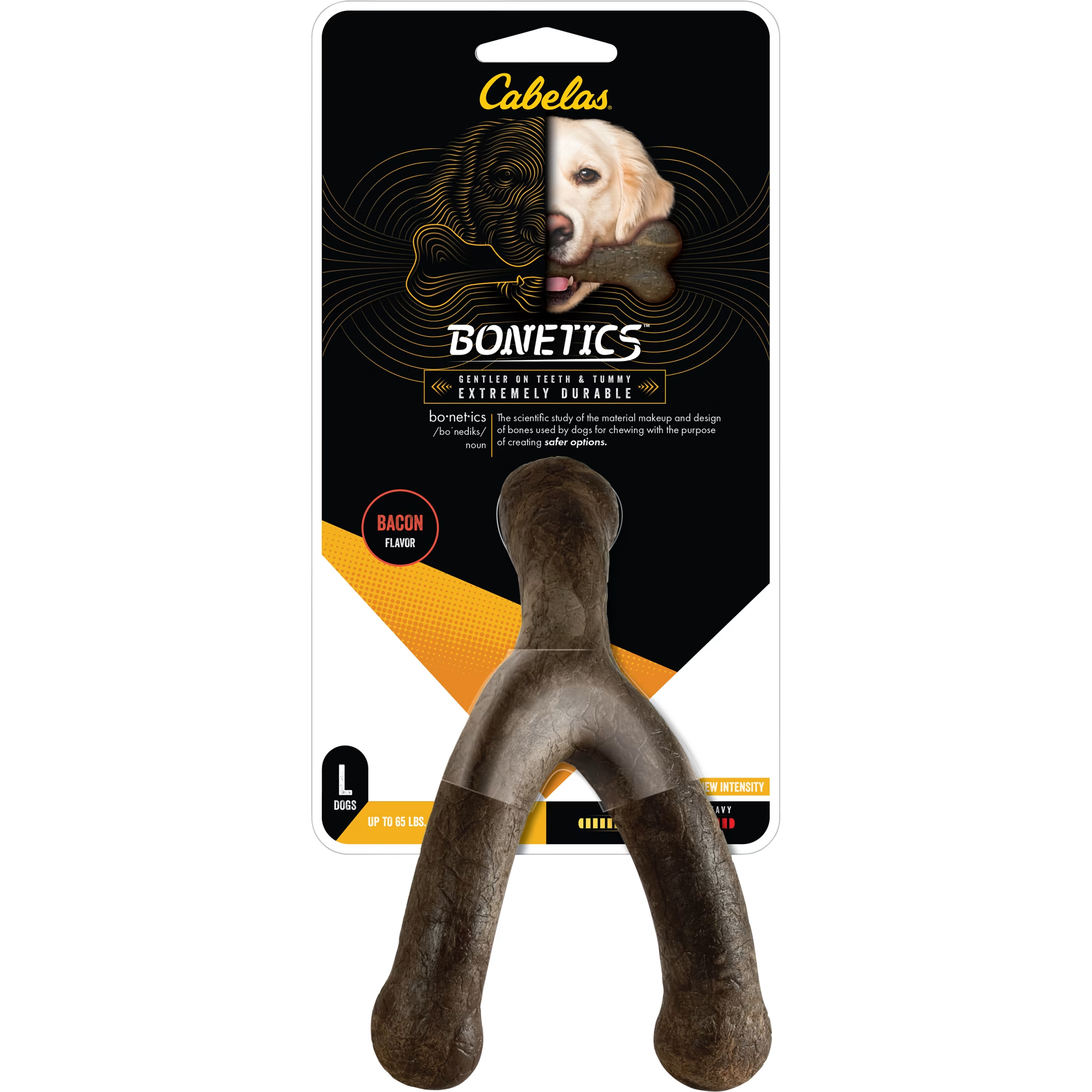 Bonetics Bacon-Flavored Wishbone Chew Toy for Dogs | Bass Pro Shops